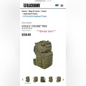 black hawk | Bags | Black Hawk Back Pack | Poshmark